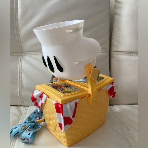Disney | Other | Disney Mickey Picnic Basket Popcorn Bucket 223 | Poshmark
